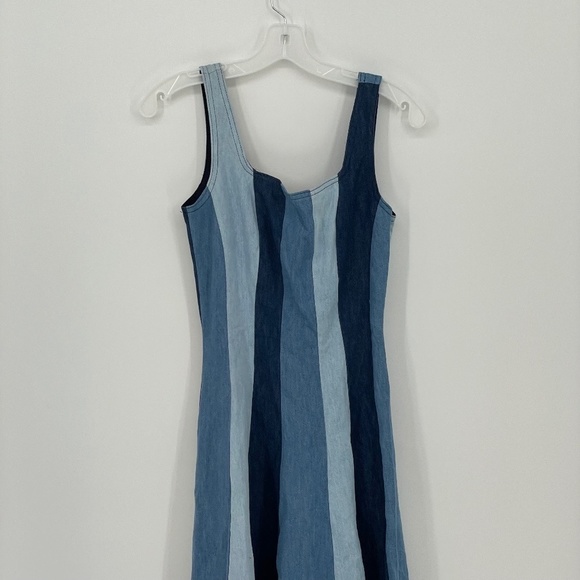 Anthropologie | Dresses | Anthropologie Blue Farm Rio Color Block Denim ...